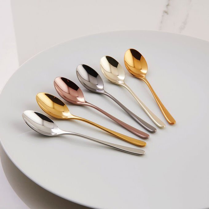 Rock PVD Copper Set 6 Copper Moka Spoons Sambonet – Casabella Milano